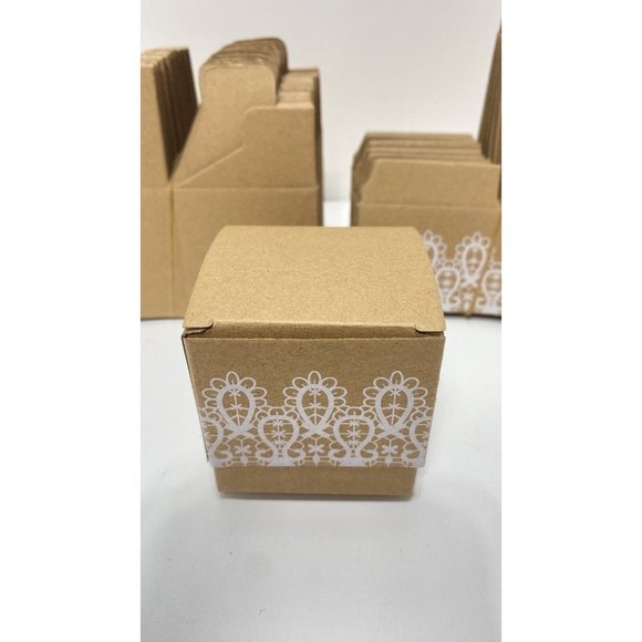 Unbranded | Other | Small Square Cardboard Gift Boxes 5pc Set Print ...